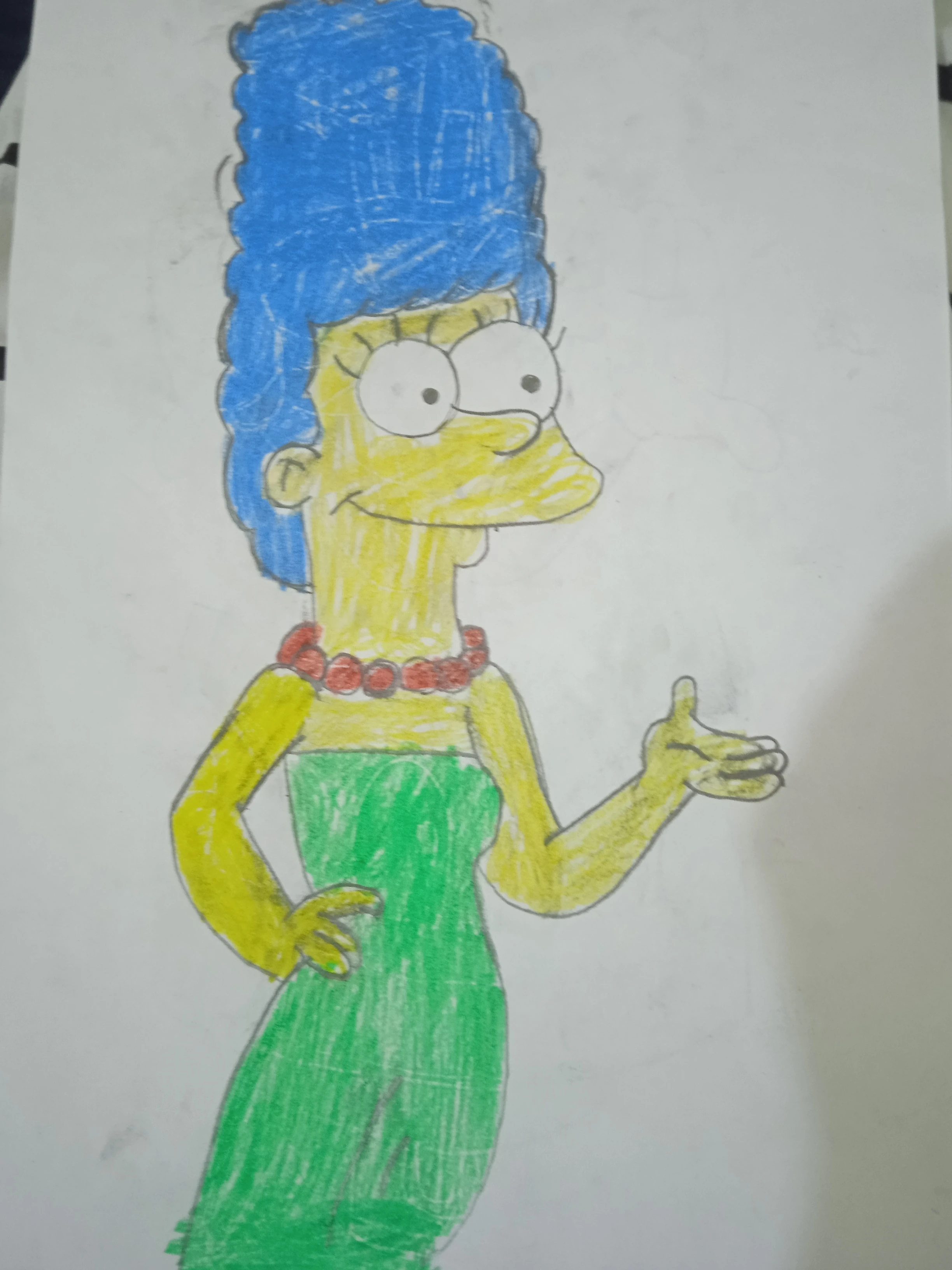 My drawing of Marge | Fandom