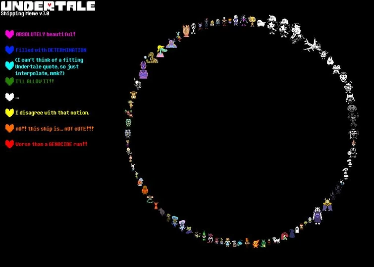 Anyone got an Undertale ship chart for me to use? | Fandom