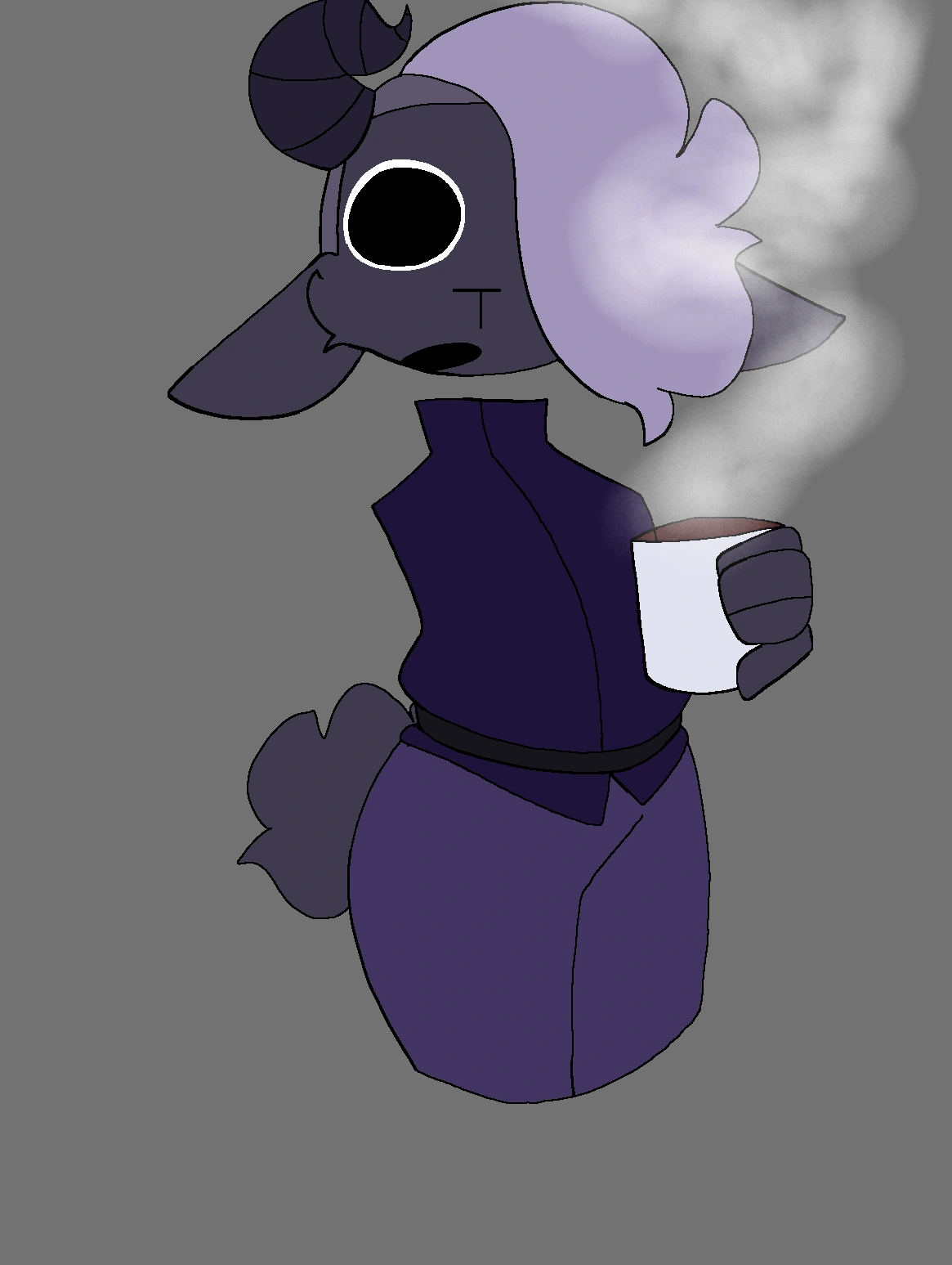 goat dude with a cup of coffee | Fandom