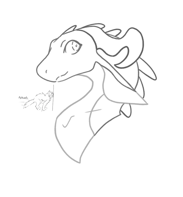 A quick SkyWing headshot base- I tried a different style | Fandom