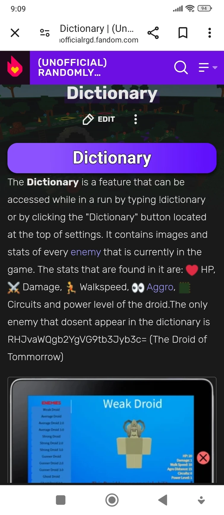 Discuss Everything About (Unofficial) Randomly Generated Droids Wiki ...