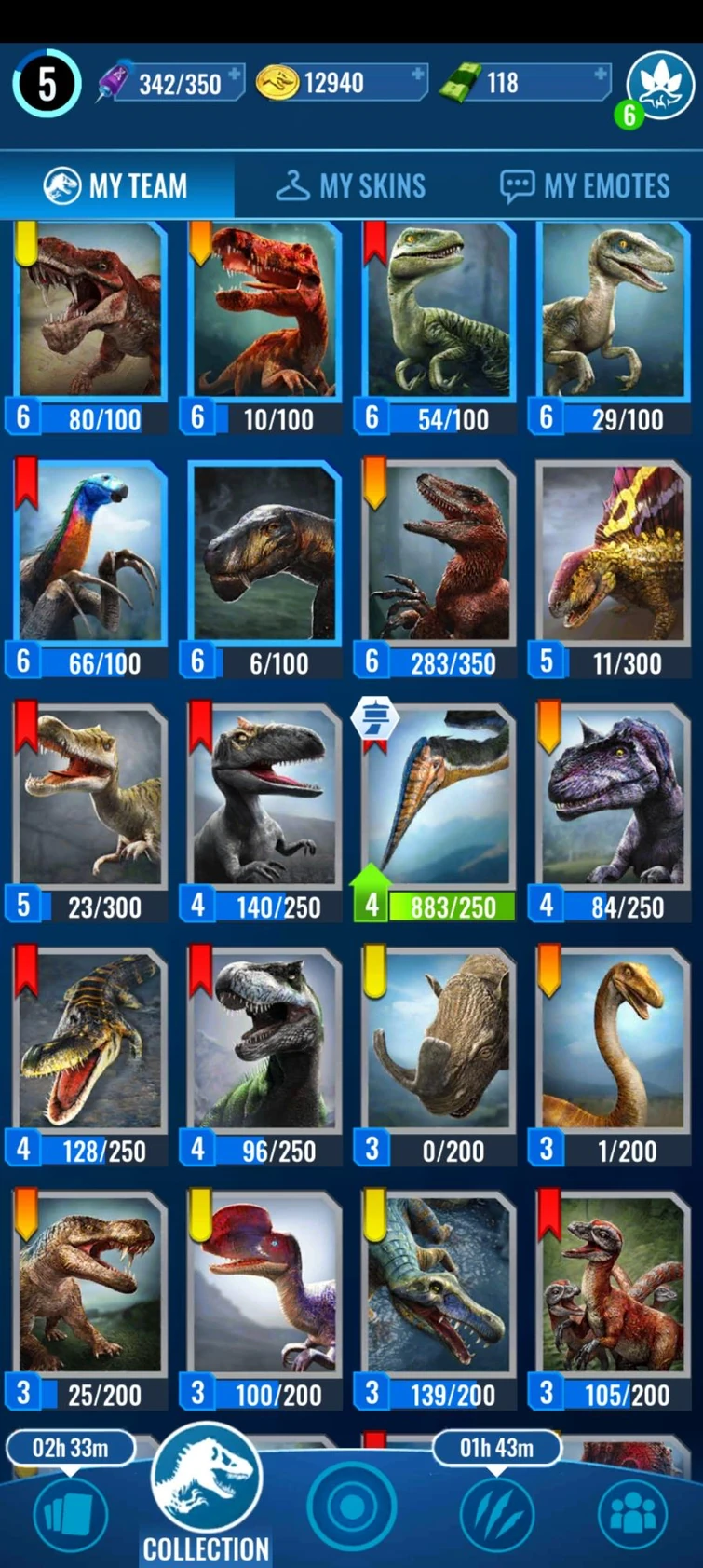 Which Dinosaur In My Collection From JWA Will TPN Character Would Like ...