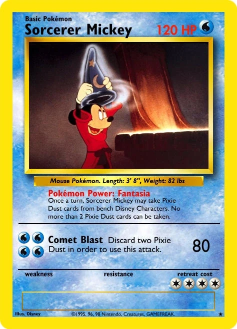Pokémon Card: Sorcerer Mickey | Fandom