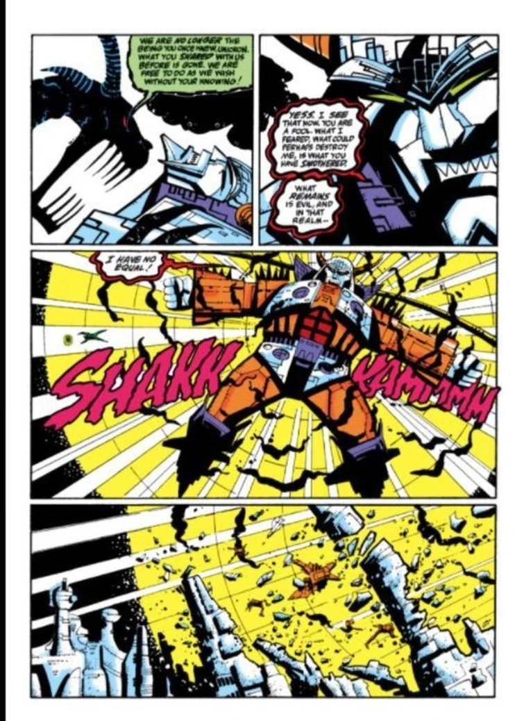 Rescaling Transformers Cosmology and Unicron | Fandom