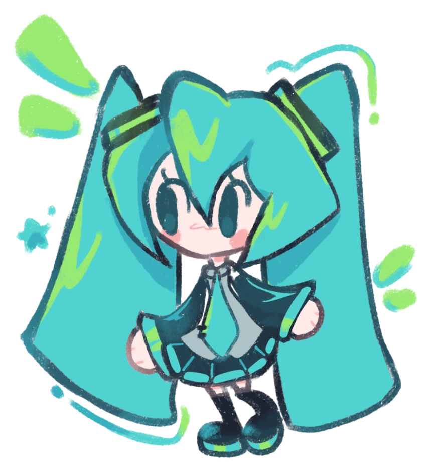 silly miku i did for my artfight profile | Fandom