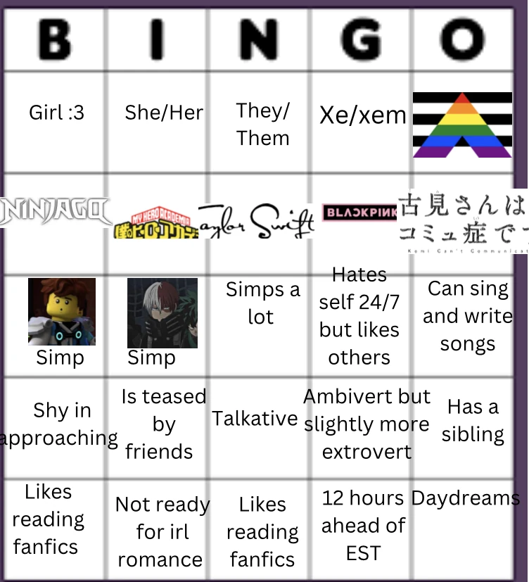 My bingo | Fandom