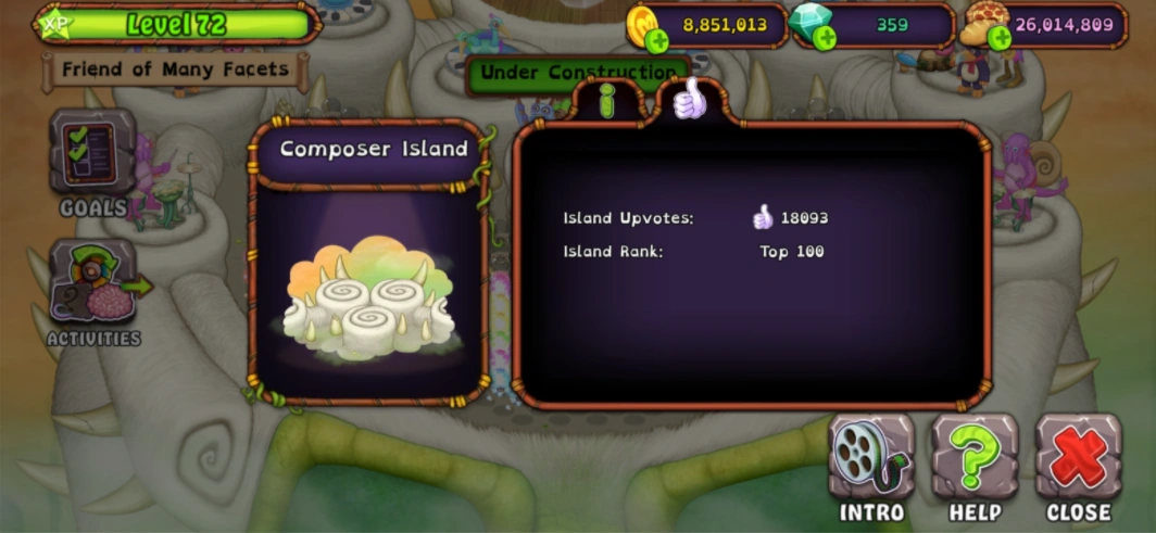 TOP 100 COMPOSER ISLAND (Mobile) | Fandom
