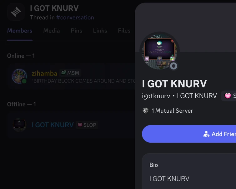 you know i think this guy may have got knurv | Fandom
