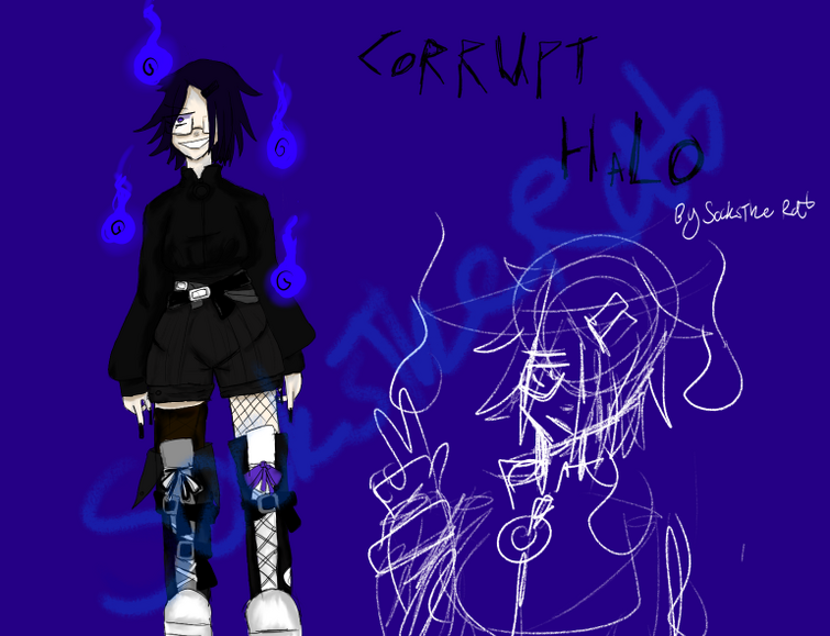 I drew corrupt halo as a ghost/super natural thing | Fandom