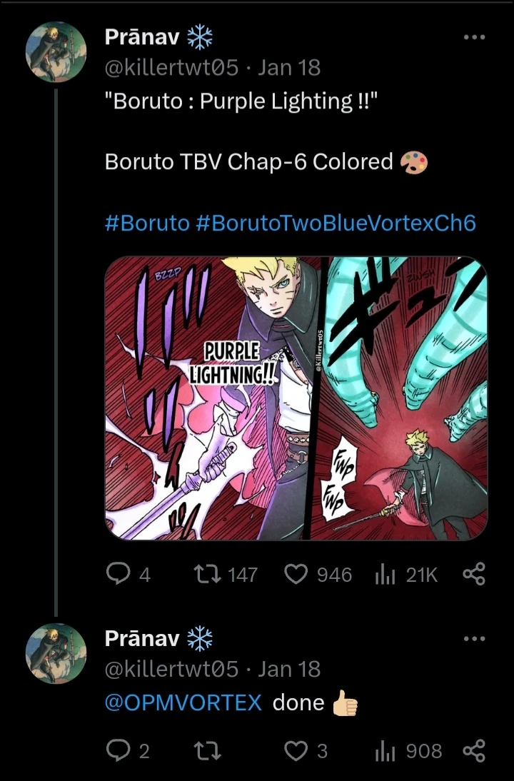 Who taught Boruto Purple lightning? | Fandom