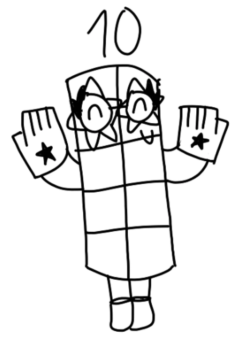 Sup Numberblocks Wiki! Here’s my AU designs and Headcanons for NBs 1-10 ...