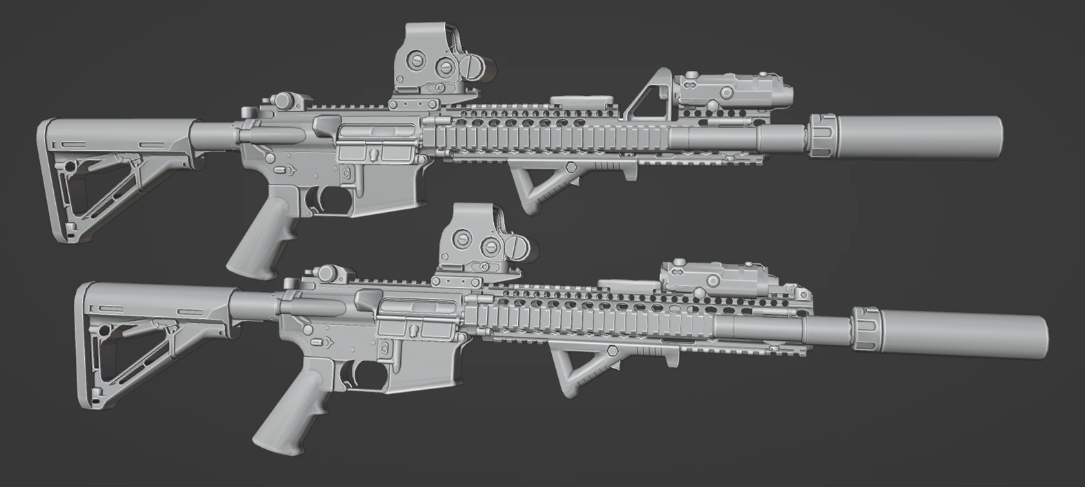 Remodeled M4A1 with RIS 2 handguards | Fandom