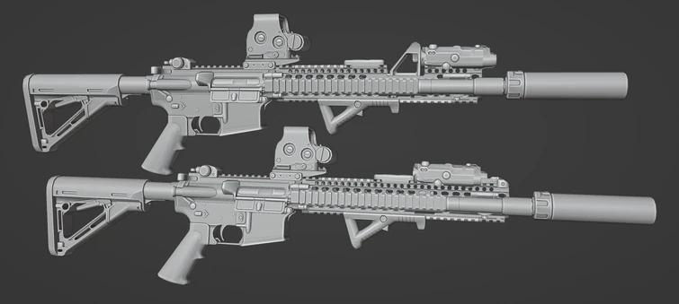 Remodeled M4A1 with RIS 2 handguards | Fandom