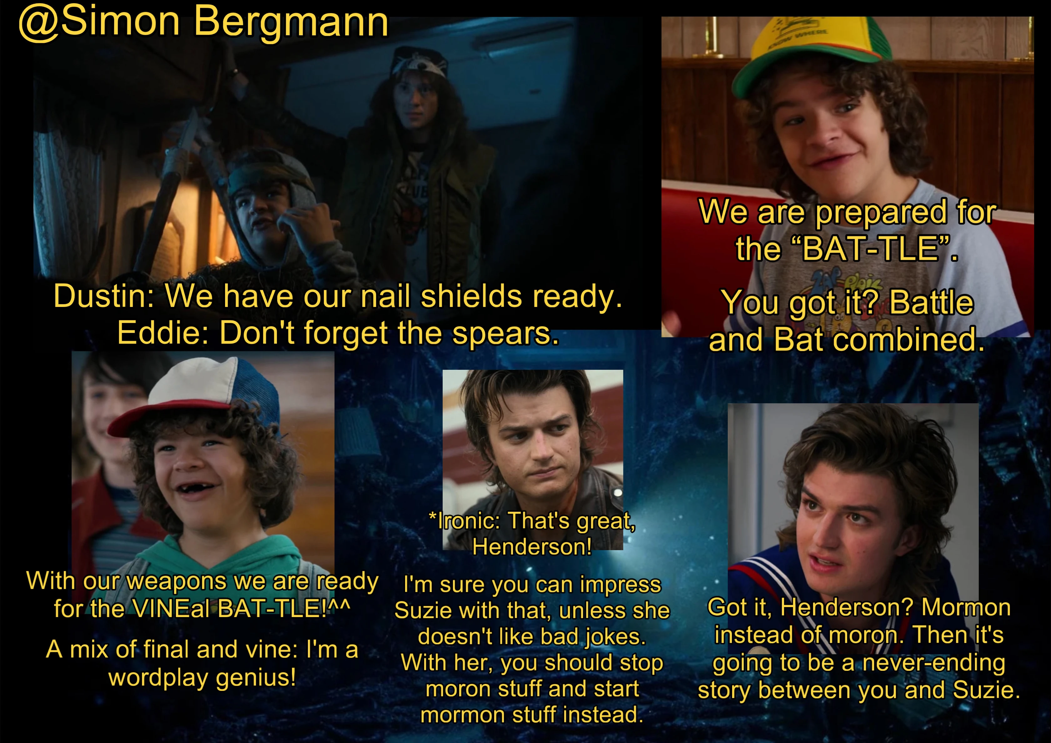 A Meme I made about Dustin, Steve and Eddie | Fandom