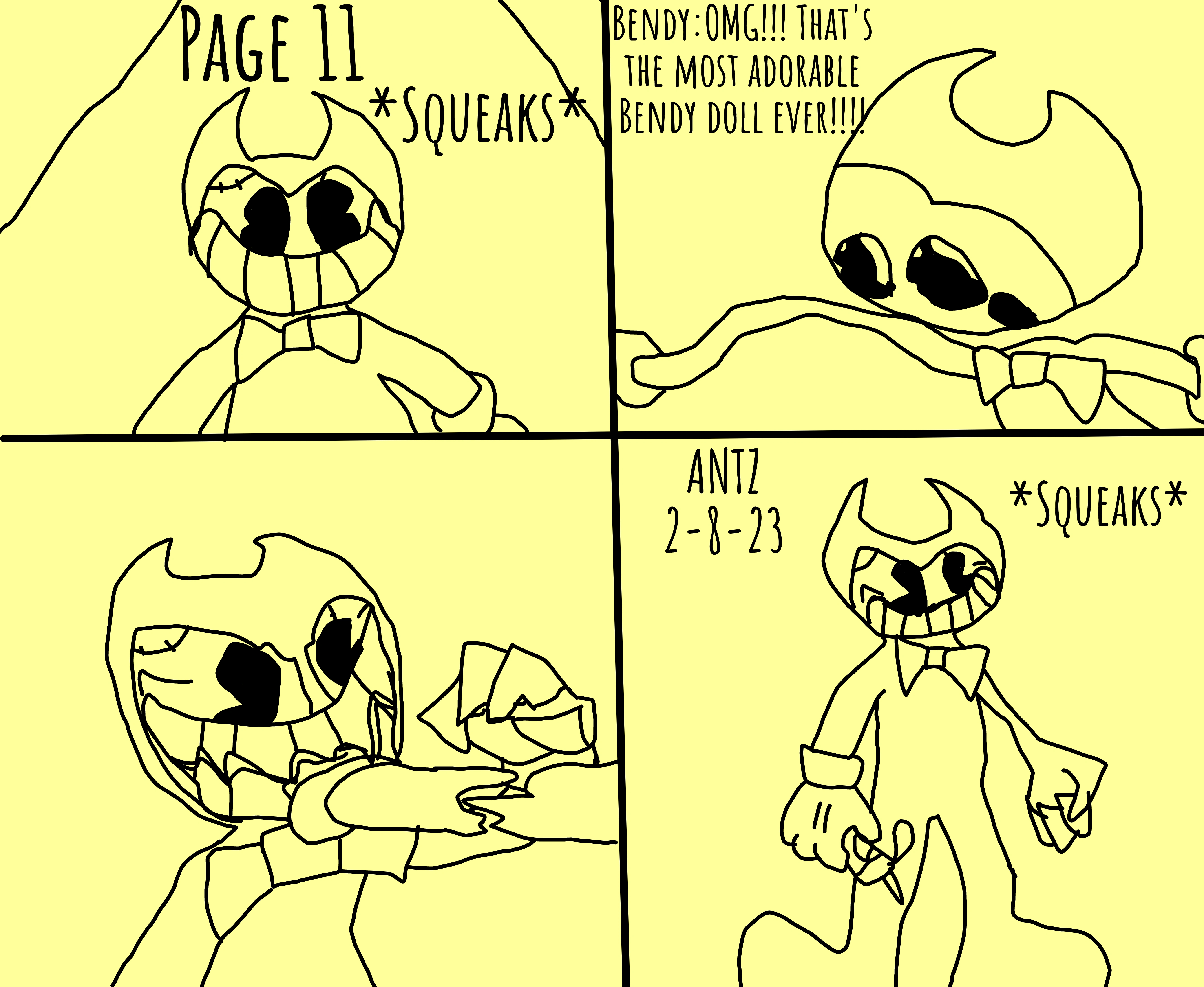 If Bendy was in the Cycle part 2:The madness of music(Page 11 and 12 ...