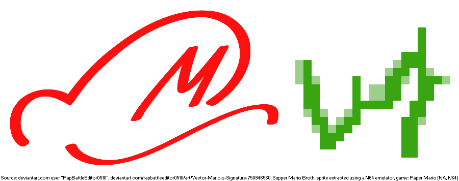 mario and luigis signature | Fandom