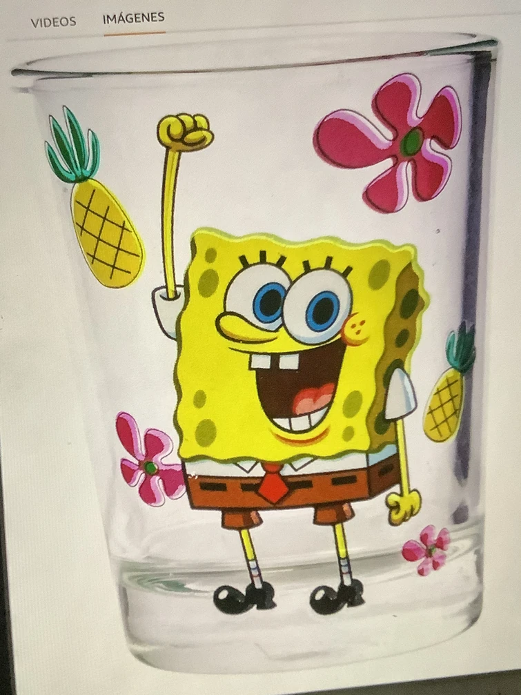 SpongeBob in a glass cup | Fandom