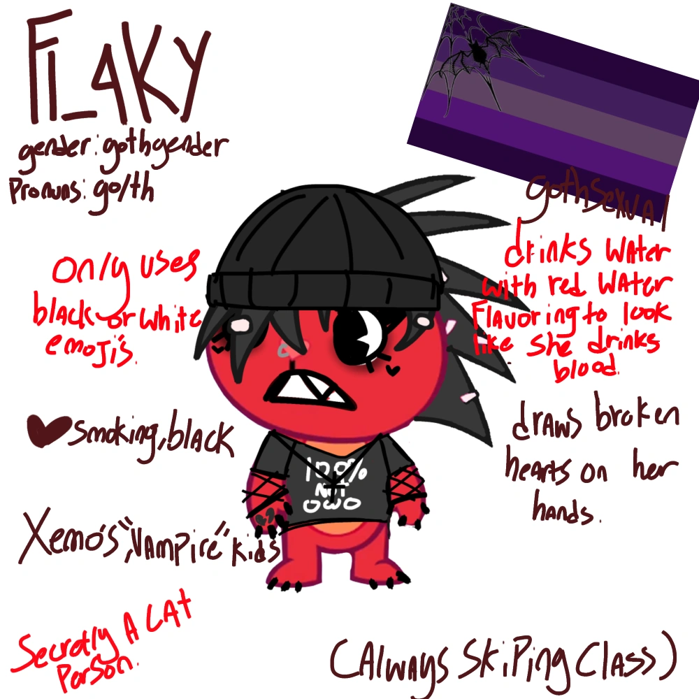 Goth flaky 🖤🗝📞 | Fandom