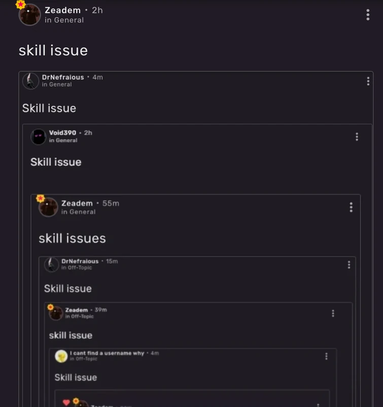 Skill issue | Fandom