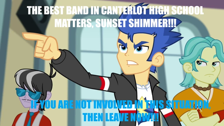 Rainbow Rocks Deleted Scene: Sunset Tries to Stop the Argument | Fandom