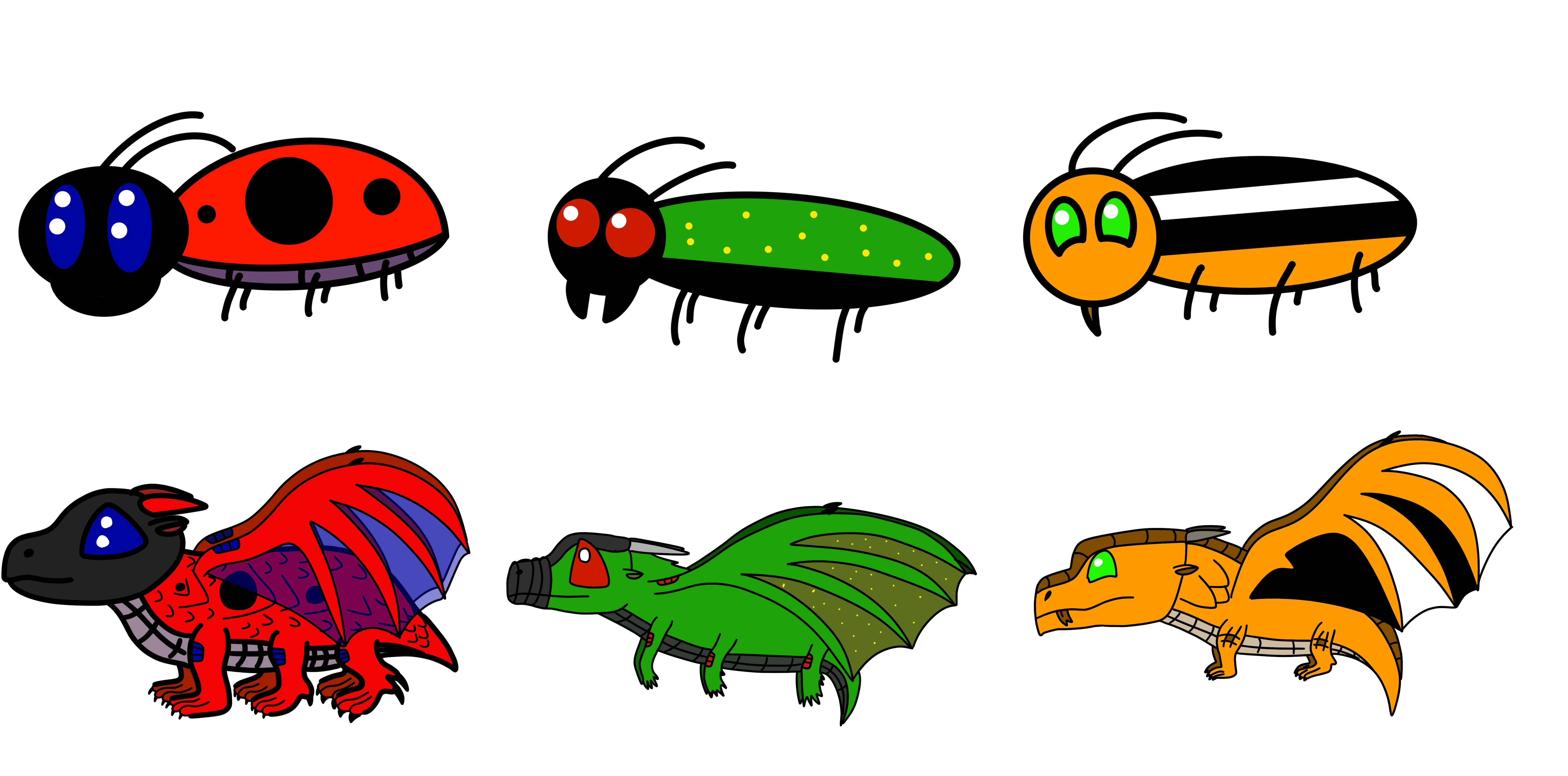 Turning my brothers insect drawings into dragons because im bored. | Fandom