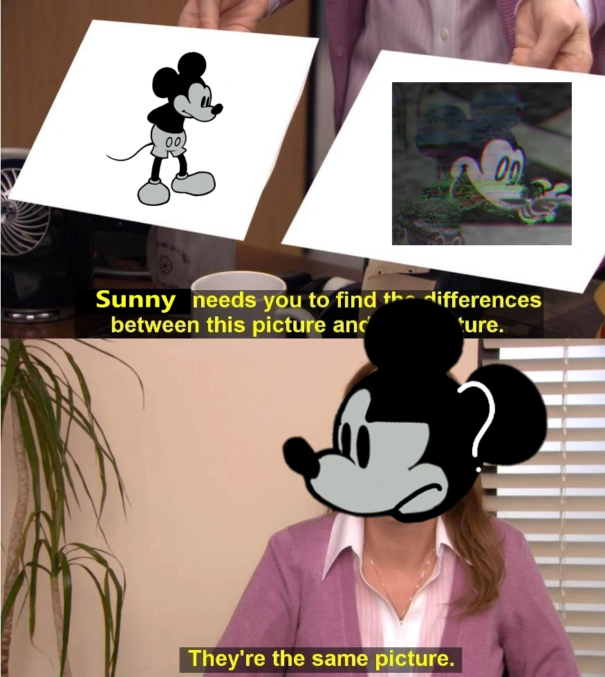 An old meme i made about Weakened Mouse Looking like an early version ...