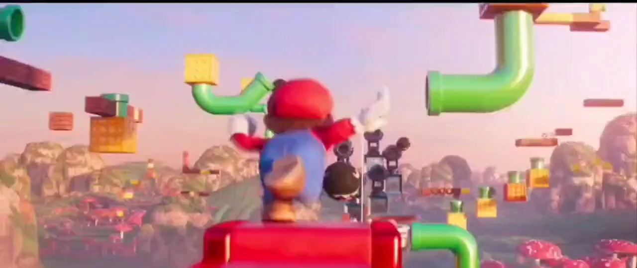 Mario does his F air in the Mario Movie | Fandom