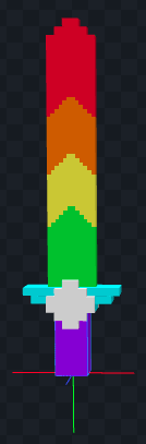 rainbow sword in blockbench | Fandom