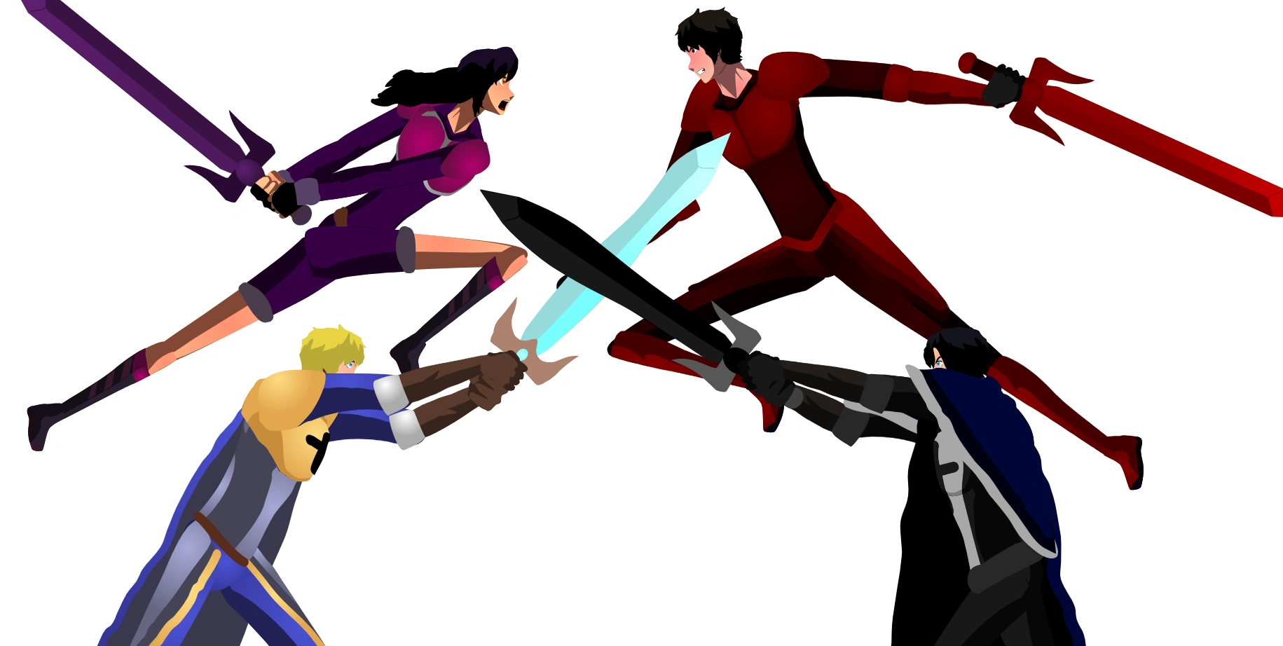 "Minecraft Diaries" Character Designs (Aph vs Shad, and Garroth vs Zane ...