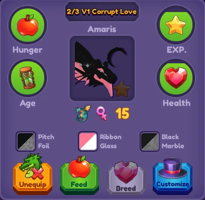 What would this be worth if it was 3/3 corrupt love? | Fandom