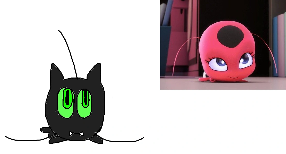 Plagg in Tikki's pose | Fandom