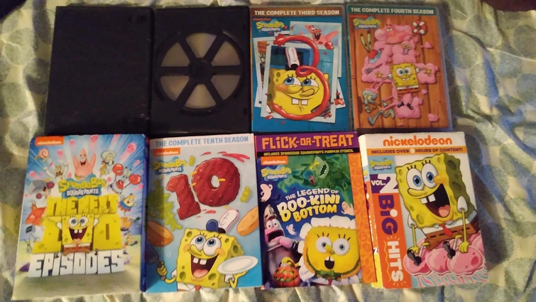 My Spongebob DVD Collection (Reposted) The Two Black ones are Season 1 ...
