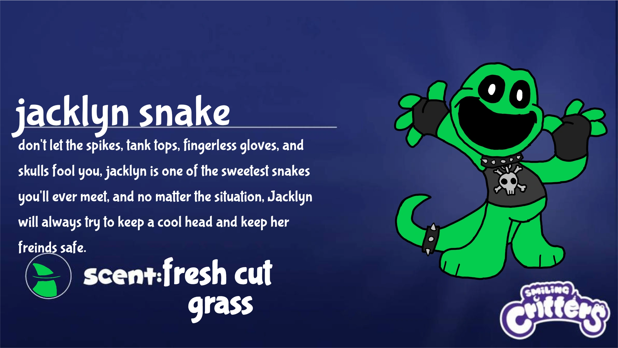 My smiling critters oc I hope you like her | Fandom