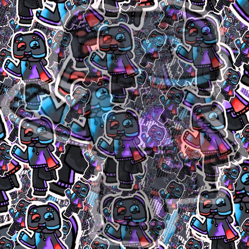 I think I got a little bit too much Kayla stickers at the arcade ...