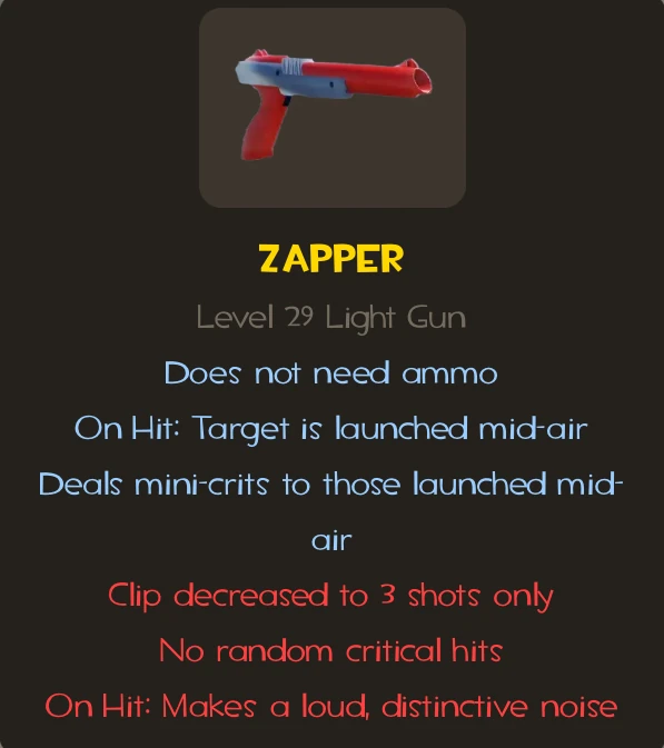 so i’m making ia weapons to tf2 weapons, here’s zapper as a scout ...