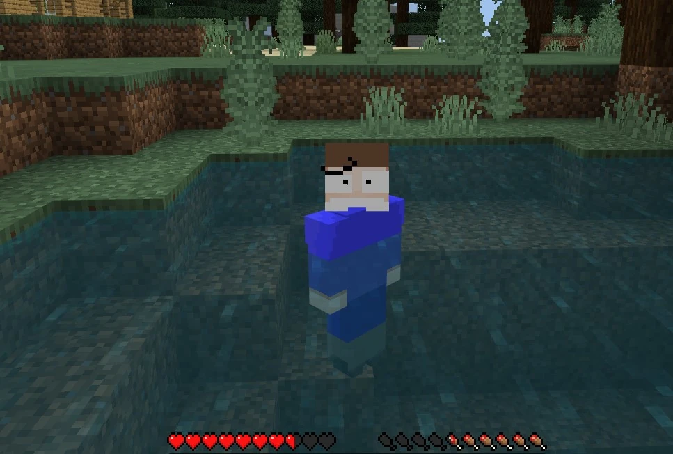 Minecraft Dave 2: Dave in water | Fandom