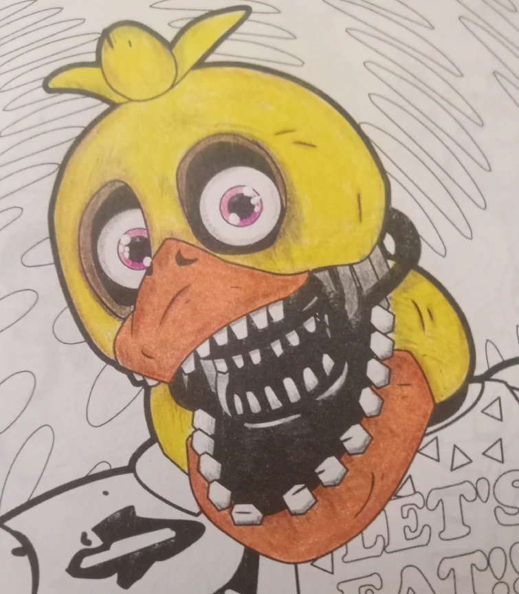 Coloring In Withered Chica | Fandom