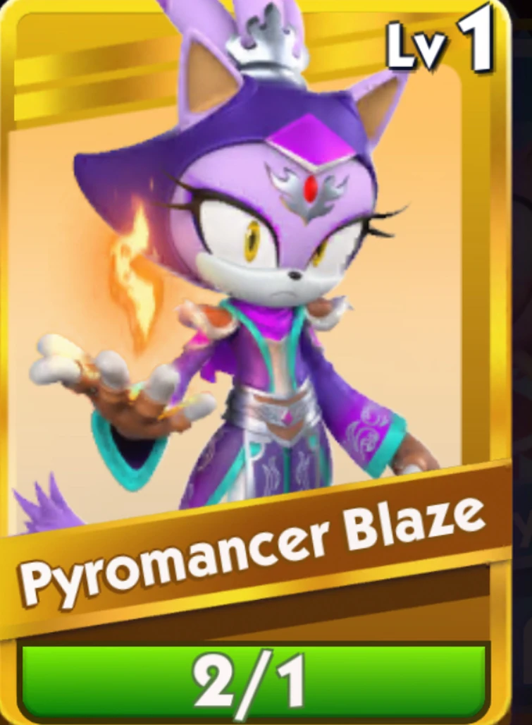 I got pyromancer blaze in sonic dash! | Fandom