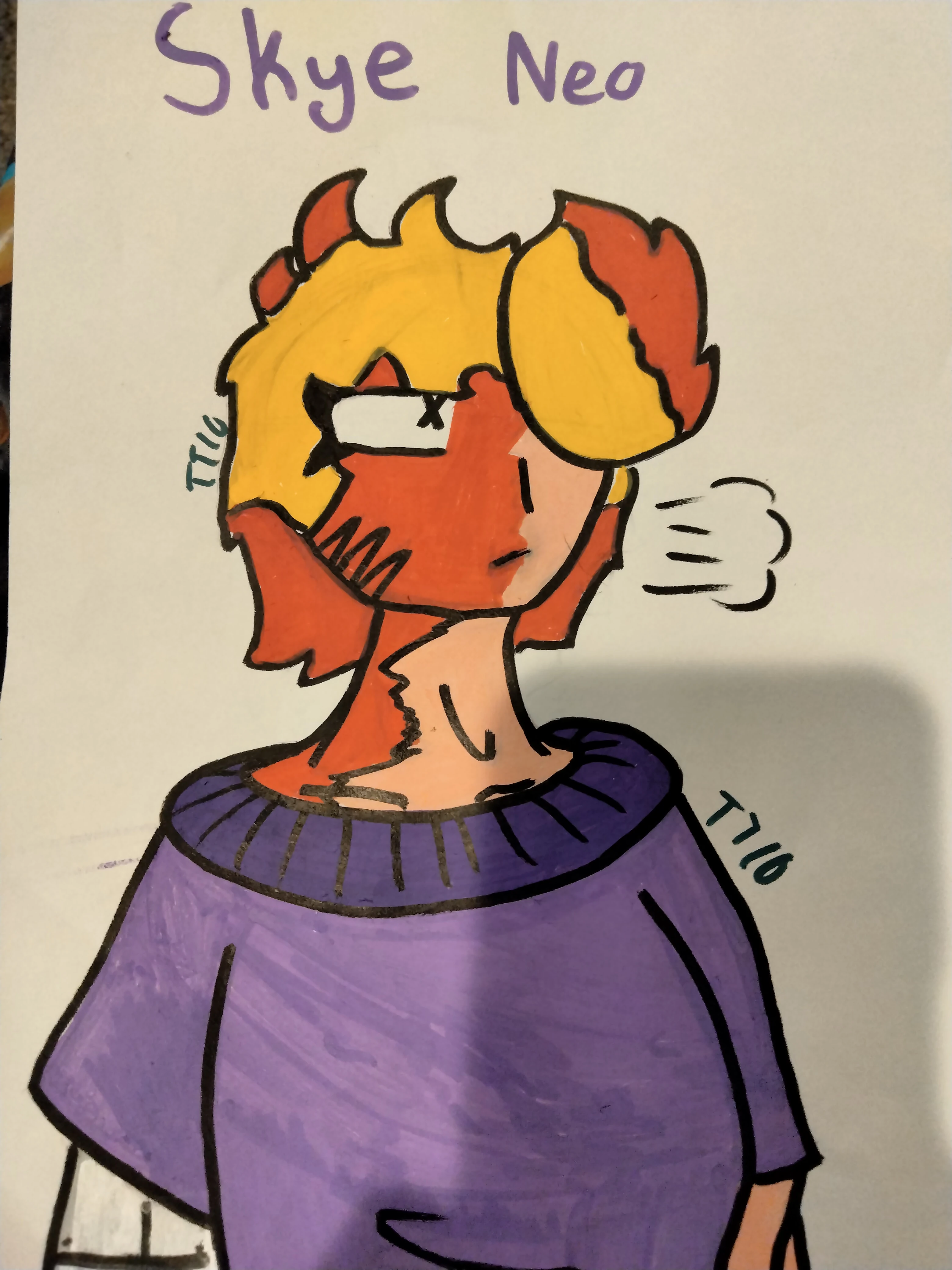 Skye with acrylic markers idk I'm bored | Fandom