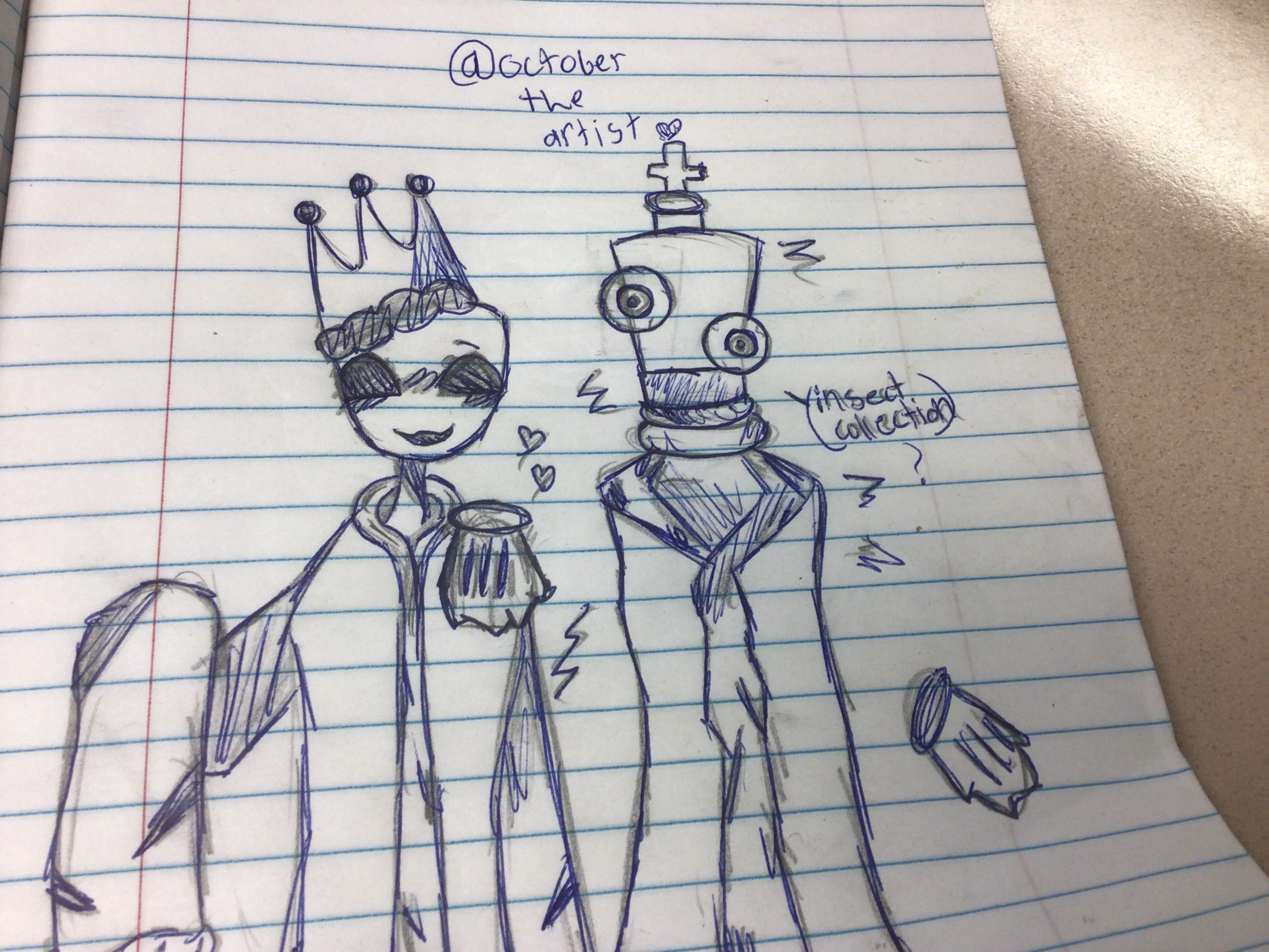 I drew gangle and kinger | Fandom