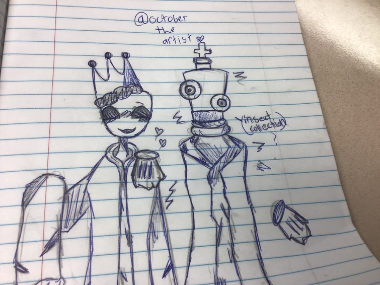 I drew gangle and kinger | Fandom