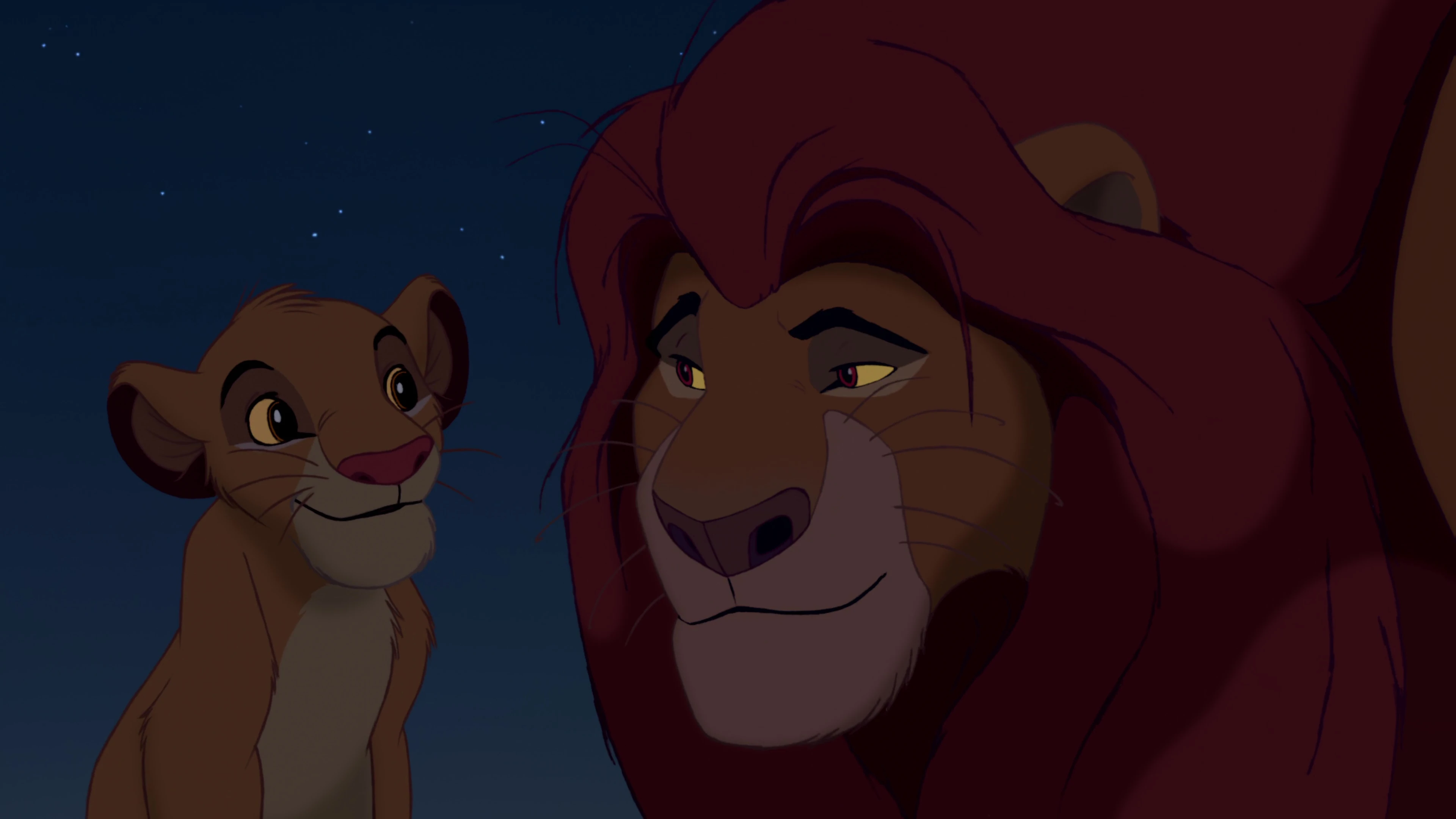 Simba has a close relationship with his father Mufasa. | Fandom