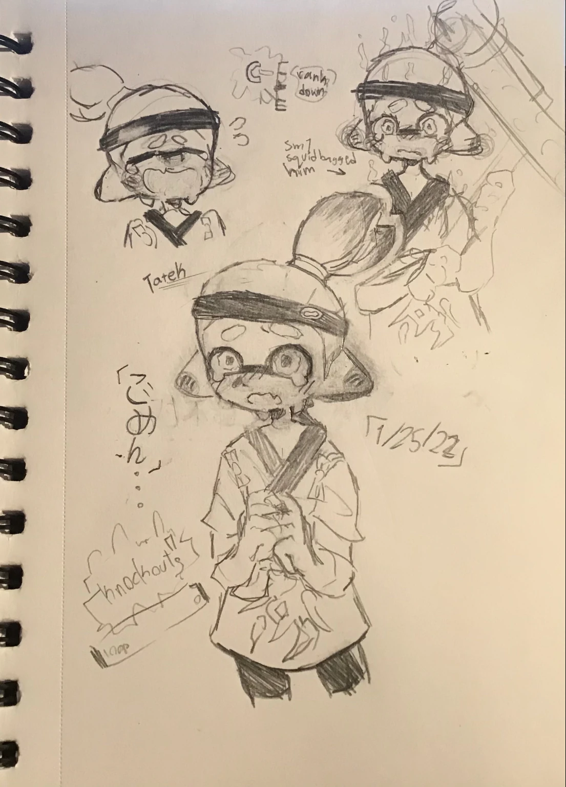 I saw a cute style on Pinterest so I drew my Splatoon 1 OC!! uwu | Fandom