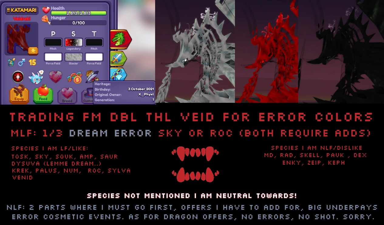 Trading veid for error colors | Fandom