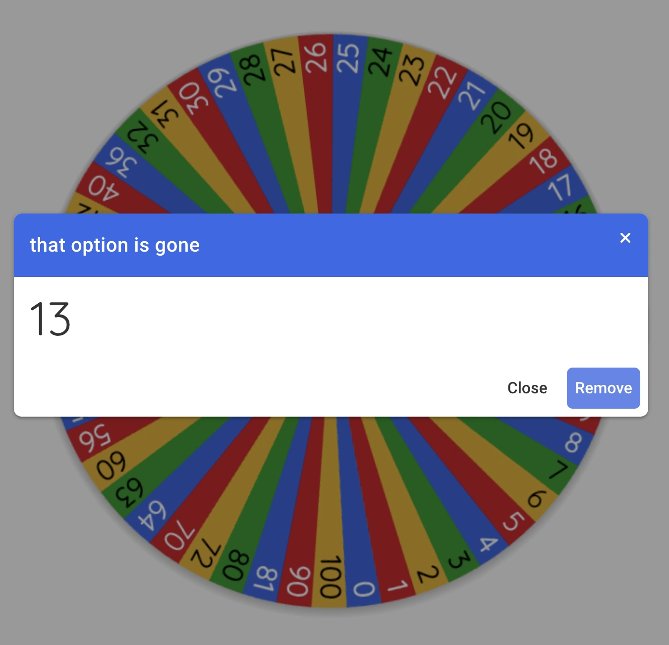 spinning the wheel until it lands on my favourite numberblocks ...