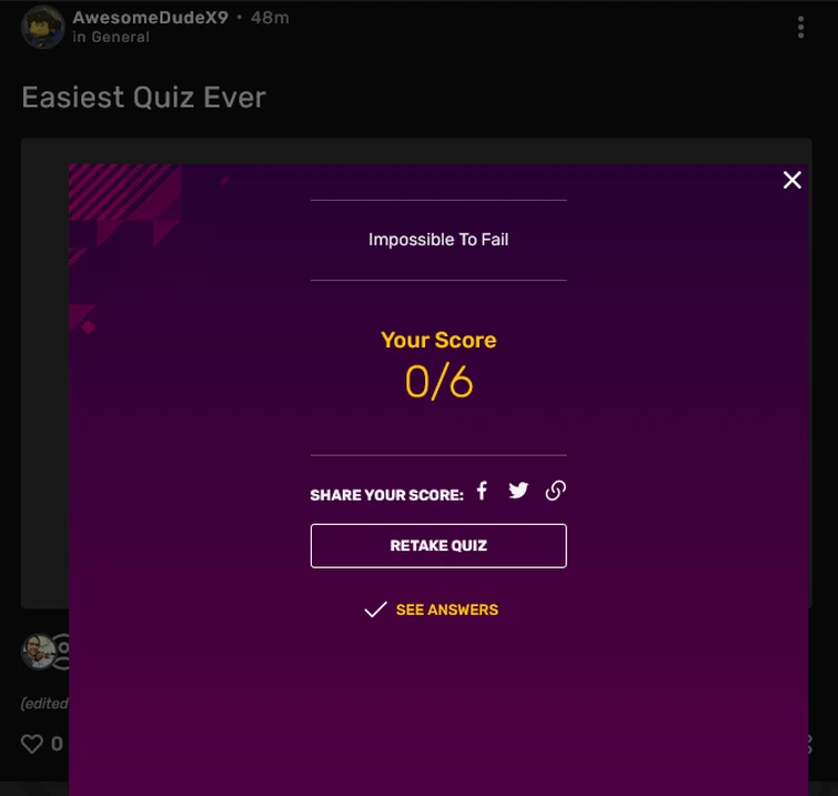 Easiest Quiz Ever | Fandom