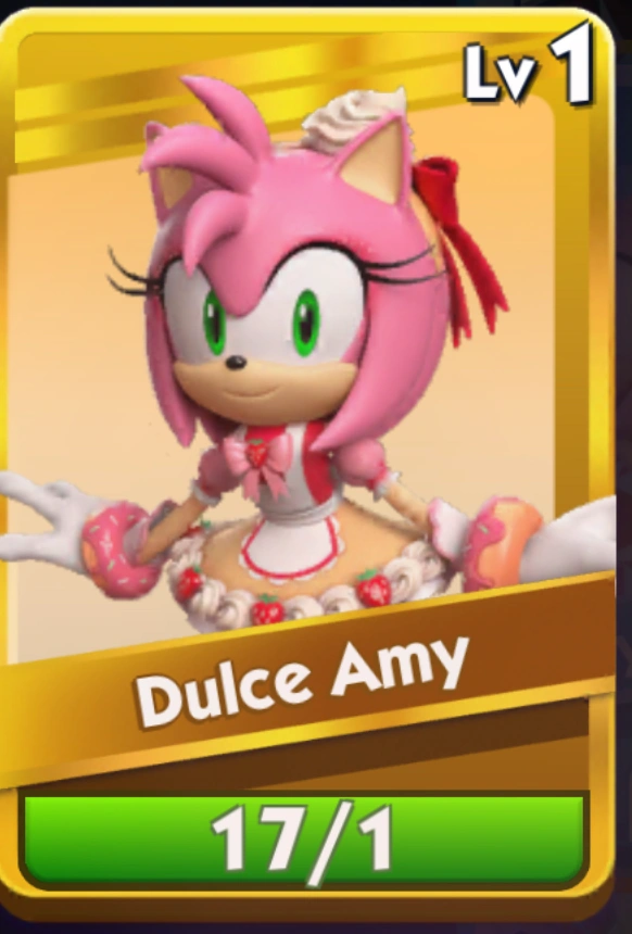 I got dulce Amy rose in sonic dash! | Fandom