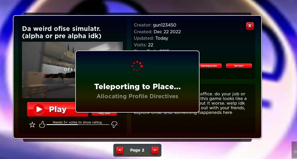 Unaccessable RetroStudio Game/Endless Loading | Fandom