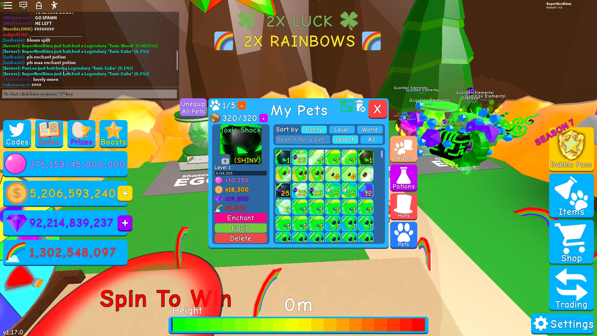 hatched a shiny toxic shock no gamepasses | Fandom