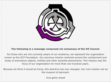 This is a message composed by consensus of the 05 council | Fandom